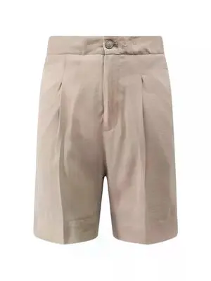 HEVO Pleated High-waist Tailored Shorts