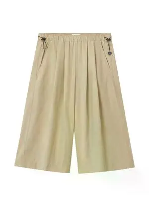 Izzue Elasticated Heart-charm Shorts - Neutrals