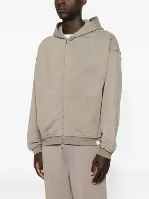 WOC New Haven Raw-edge Zip-up Hoodie