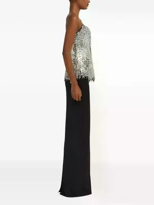 Safiyaa Regan Crystal-embellished Corset Maxi Dress