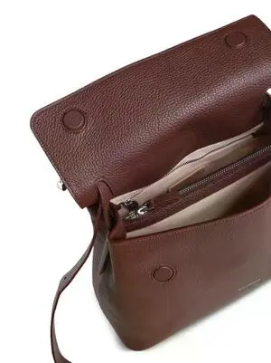 COCCINELLE Grainy Leather Shoulder Bag - Brown