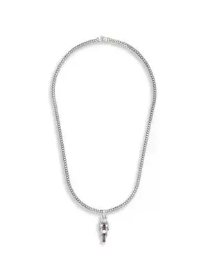 DESMOS Miami Sun Cubic Zirconia Necklace - Silver