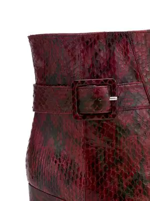 MALONE SOULIERS Rowan Snakeskin-effect Ankle Boots