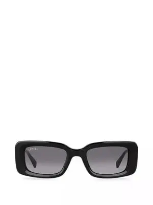 LANCEL Premier Flirt Rectangle-frame Sunglasses - Black