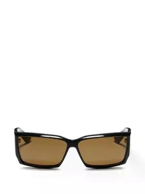Valentino Garavani Vlogo Signature Rectangular-frame Sunglasses - Black