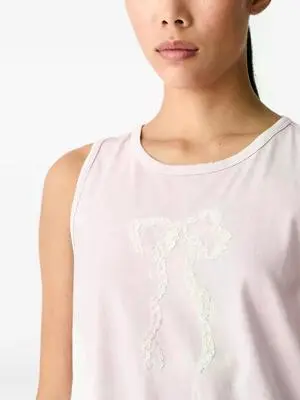 Miss Sixty Bow-patch Twist-back Top
