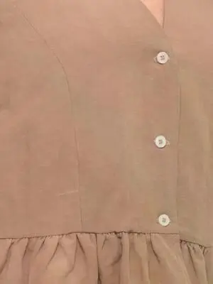 EMME Ruffle-hem V-neck Top