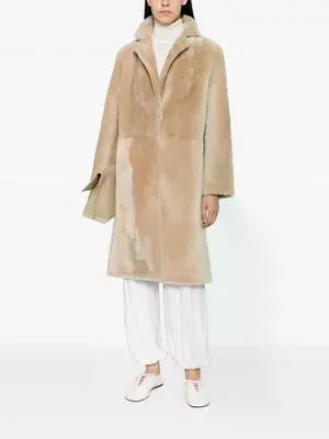 YVES SALOMON Shearling Coat - Neutrals