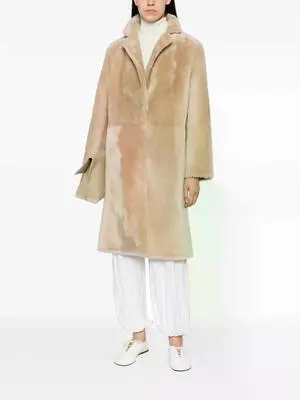 YVES SALOMON Shearling Coat - Neutrals