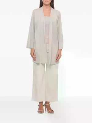 EMME Lurex-detail Cardigan Set