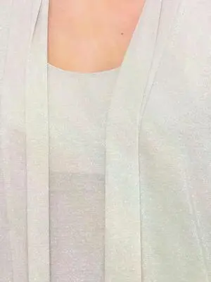 EMME Lurex-detail Cardigan Set