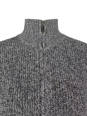IZAAK AZANEI High-neck Zip-up Sweater