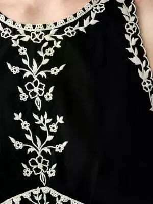 HOSS INTROPIA Asunción Embroidered Halterneck Midi Dress