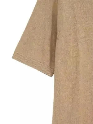Alpha Studio V-neck Short-sleeved T-shirt - Neutrals