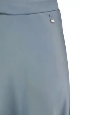 Herno Satin-finish Logo-plaque Midi Skirt