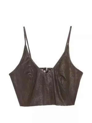 Rick Owens Leather Crop Top