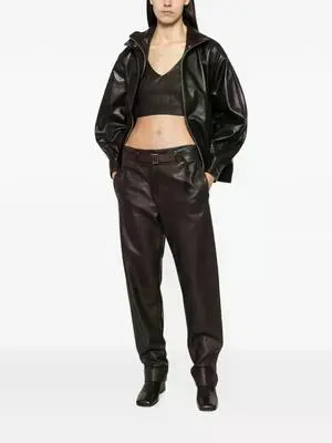 Rick Owens Leather Crop Top