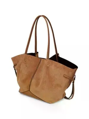 Karl Lagerfeld Large K/pierced Suede Tote Bag - Brown