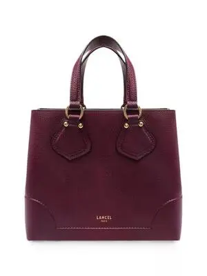LANCEL Small Neo Izy Grained-leather Tote Bag - Purple