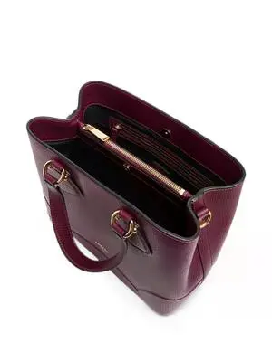 LANCEL Small Neo Izy Grained-leather Tote Bag