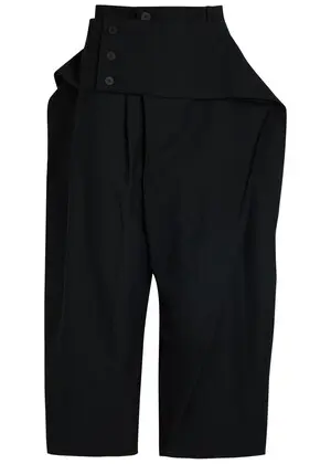 Issey Miyake Belted-effect Wide-leg Woven Trousers