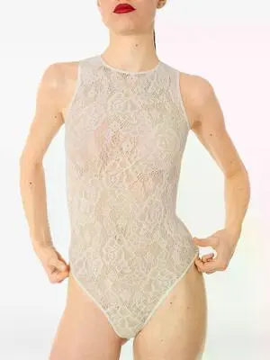 Wolford Infinite Rose Net Bodysuit