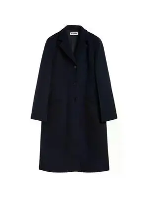 JIL SANDER Long-sleeves Coat - Blue
