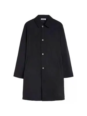JIL SANDER Long-sleeve Button-up Coat - Blue