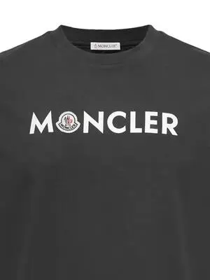 Moncler Logo-print Cotton T-shirt - Black