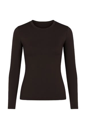 CONQUISTA Dark Jersey Top - Brown
