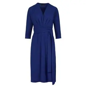 CONQUISTA Electric Empire Line Dress With Belt