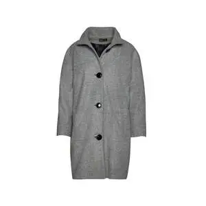 CONQUISTA Coat With Upright Collar Fashion - Grey