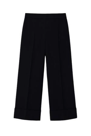 CONQUISTA Culottes With Turn Up - Black