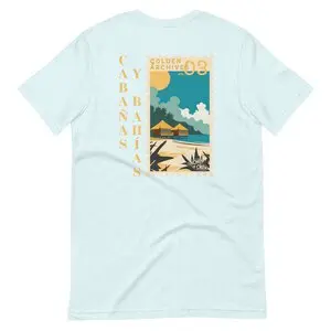 ANCHOR & CREW Ice Golden Archives Postmark Organic Cotton T-shirt - Blue