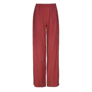 CONQUISTA Brick Palazzo Pants - Red