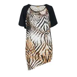 CONQUISTA Exotic Allure Jersey Tunic - Black
