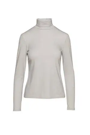 CONQUISTA Long Sleeve Polo Neck Jumper - Grey