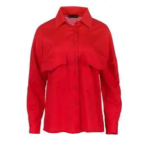 CONQUISTA Poplin Style Shirt - Red
