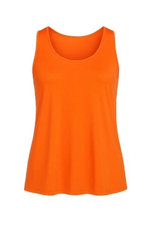 CONQUISTA Back Detail Sleeveless Top - Orange
