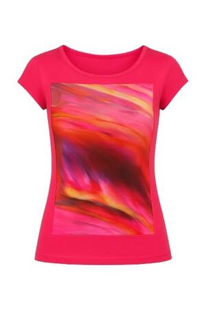 CONQUISTA Print & Solid Colour Top