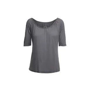 CONQUISTA Short Sleeve Dark Top - Grey