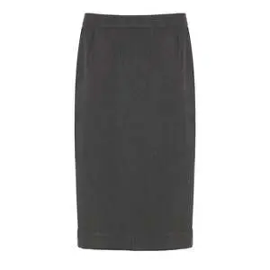 CONQUISTA Classic Charcoal Pencil Skirt - Grey