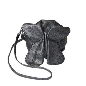 Carlos Falchi Butterfly Leather Bag Roman Chrome - Silver
