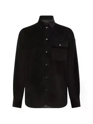 Moncler Corduroy Chest-pocket Shirt - Black