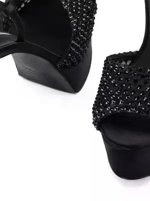 LE SILLA Gilda Crystal-embellished Platform Sandals