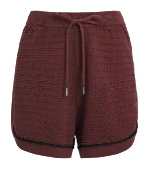 Varley Cotton Knit Morden Shorts - Brown
