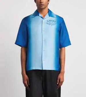 Amiri Silk Arts District Short-sleeve Shirt - Blue