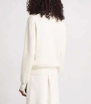 RÓHE Merino Wool Uneven-collar Polo Sweater