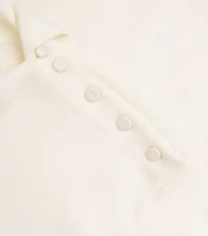 RÓHE Merino Wool Uneven-collar Polo Sweater