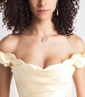 VIVIENNE WESTWOOD Satin Lady Corset Midi Dress